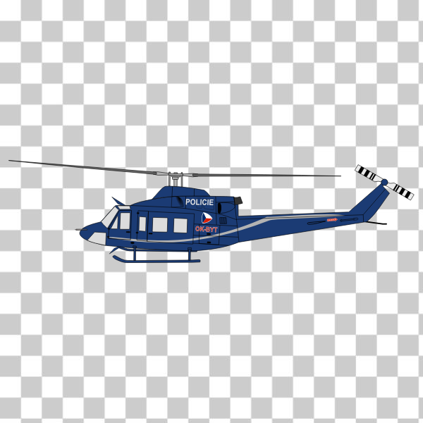 Free: SVG Bell 412 helicopter of the Czech police - nohat.cc