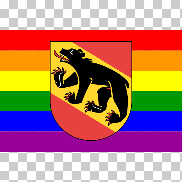 Free: SVG Bern symbol with rainbow colors - nohat.cc