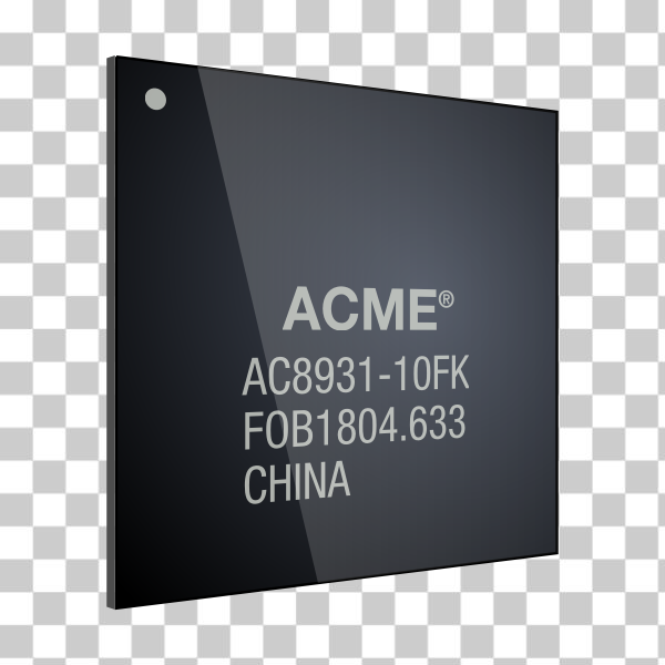 Free: SVG BGA chip plate vector illustration - nohat.cc