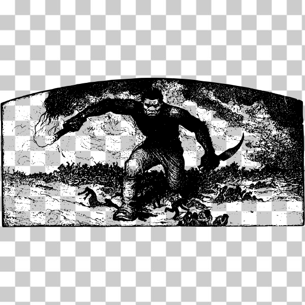 Free: SVG Big guy rampage vector clip art - nohat.cc