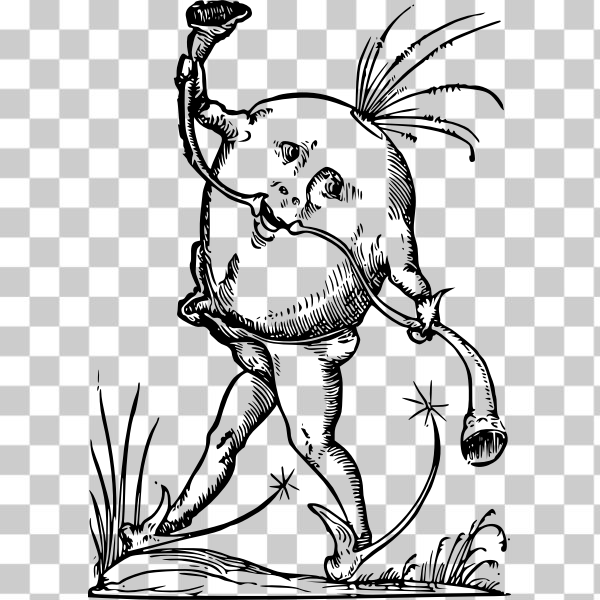 Free: SVG Big-headed monster - nohat.cc