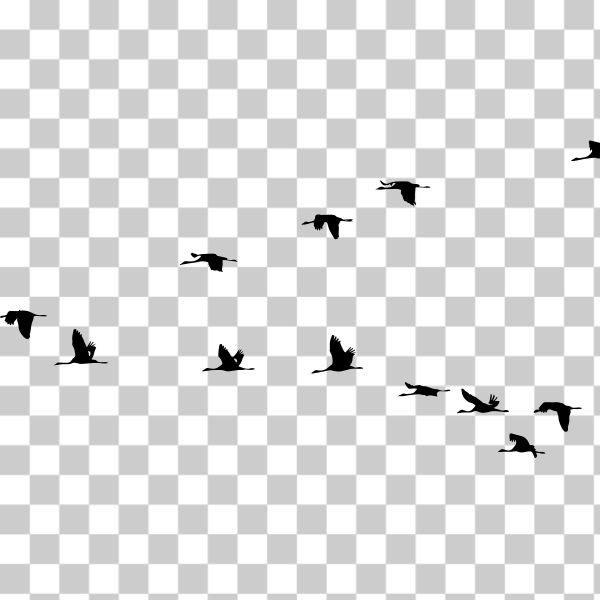 Free: SVG Birds Flying In Formation - nohat.cc