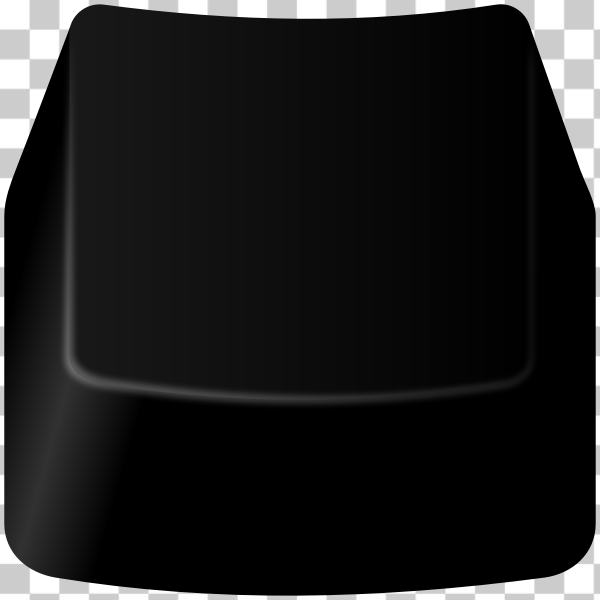 Free: SVG Black blank computer keyboard key vector drawing - nohat.cc