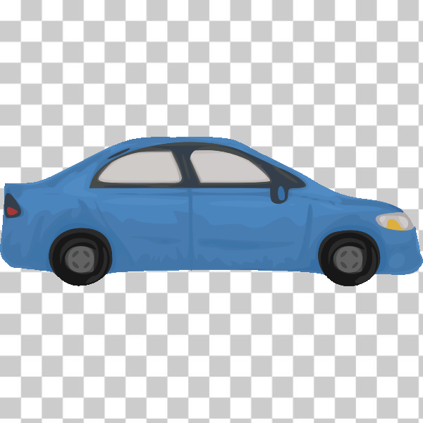Free: SVG Blue car sketch - nohat.cc
