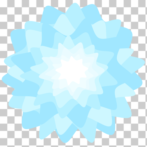 Free: SVG Blue floral design - nohat.cc