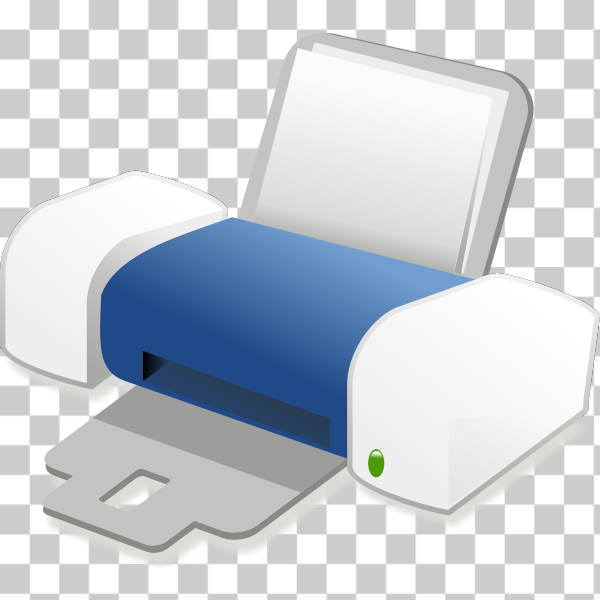 Free: SVG Blue Inkjet printer vector drawing - nohat.cc