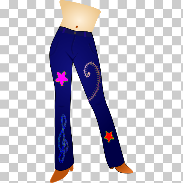 Free: SVG Blue jeans vector image - nohat.cc