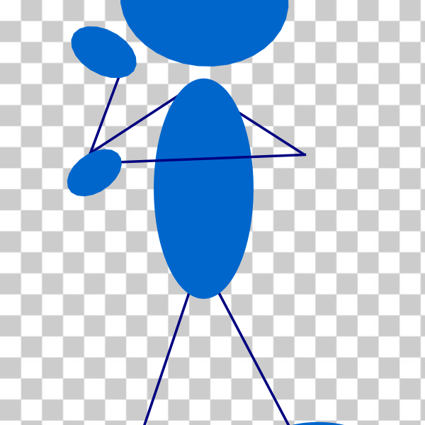 Free: SVG Blue man vector drawing - nohat.cc