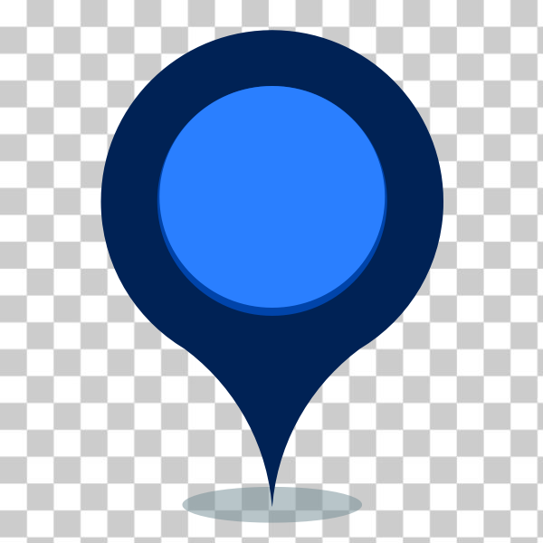 Free: SVG Blue map location pin icon vector image - nohat.cc