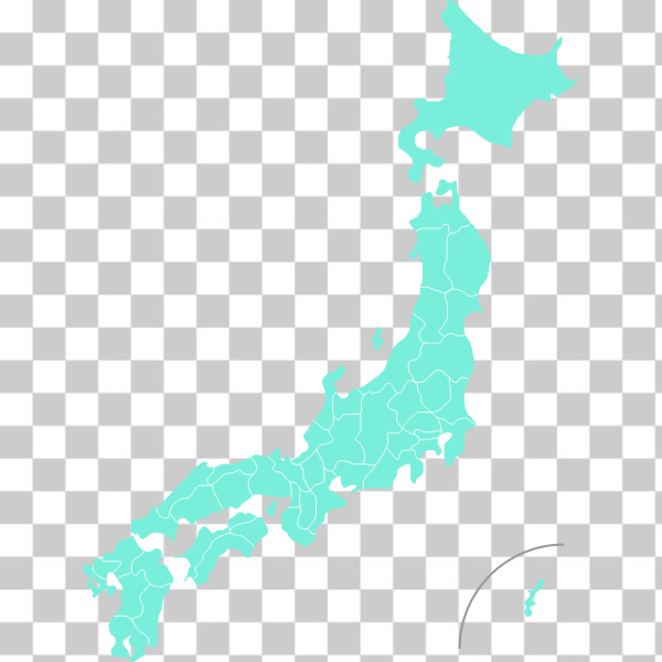 Free: SVG Blue map of Japan - nohat.cc