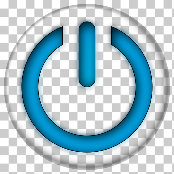 Free: SVG Blue power button - nohat.cc