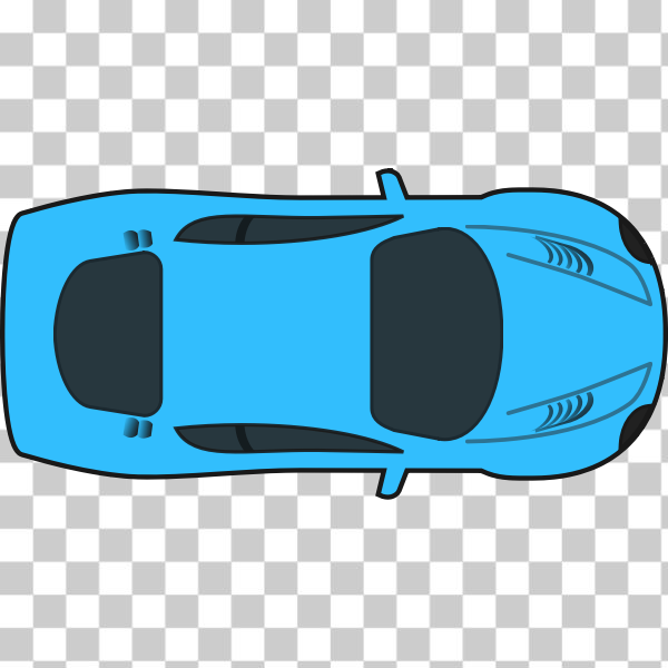 Free: SVG Blue racing car vector illustration - nohat.cc