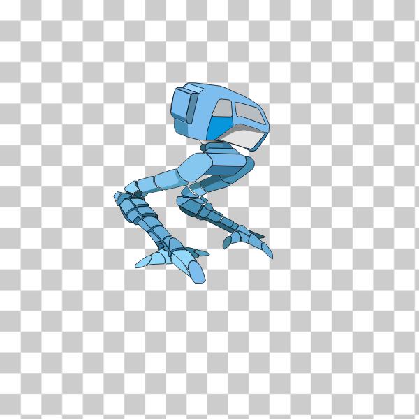 Free: SVG Blue robot - nohat.cc