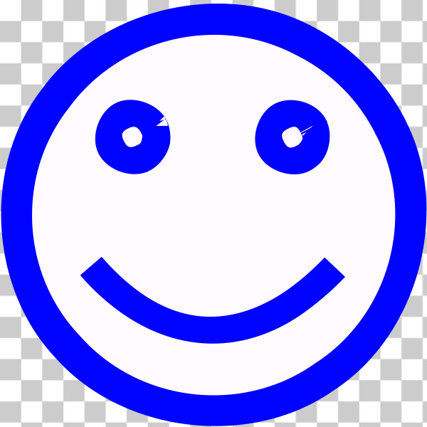 Free: SVG Blue smiley face vector image - nohat.cc
