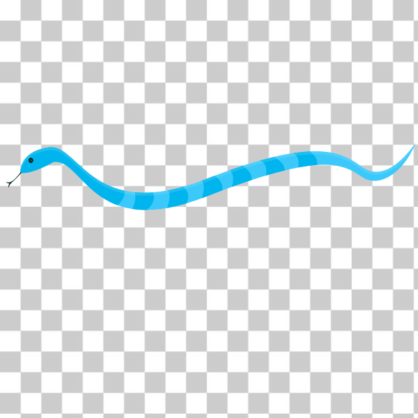 Free: SVG Blue snake vector image - nohat.cc