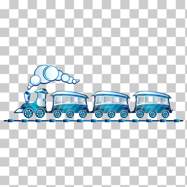 Free: SVG Blue Train Vector - nohat.cc