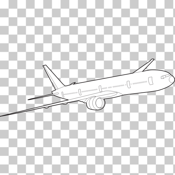 Free: SVG Boeing 777 vector image - nohat.cc