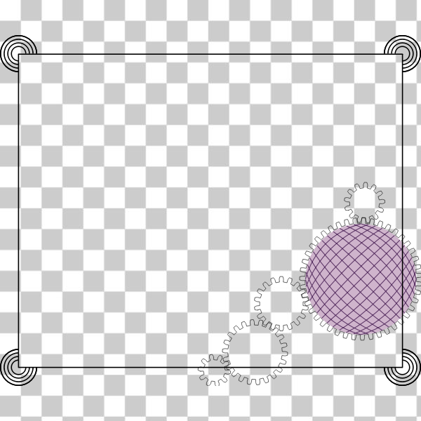 Free: SVG border with cogs - nohat.cc