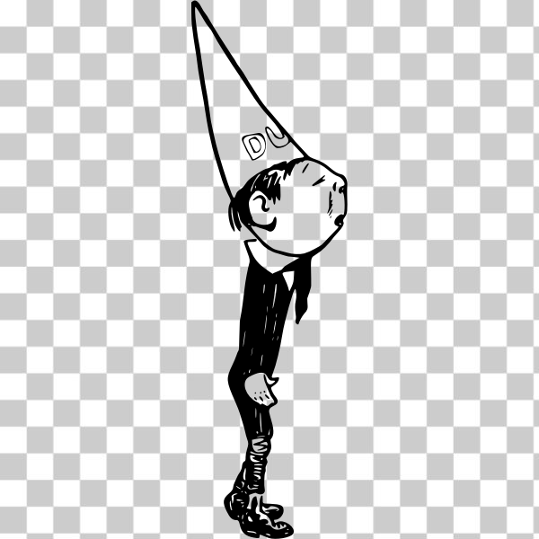 Free: SVG Boy with dunce cap - nohat.cc