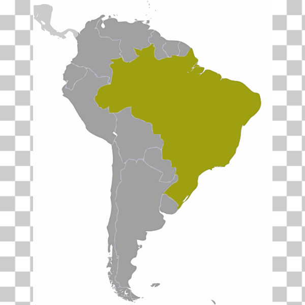 Free: SVG Brazil location map vector drawing - nohat.cc