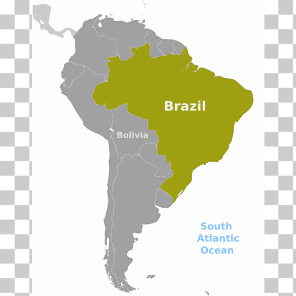 Free: SVG Brazil location map vector image - nohat.cc