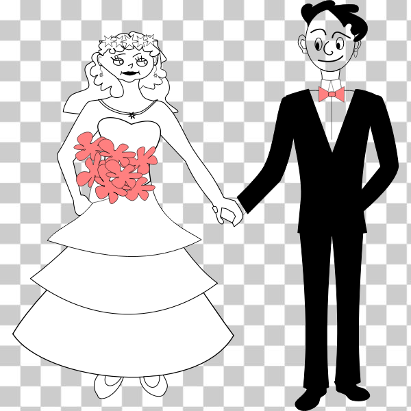 Free: SVG Bride and Groom - nohat.cc