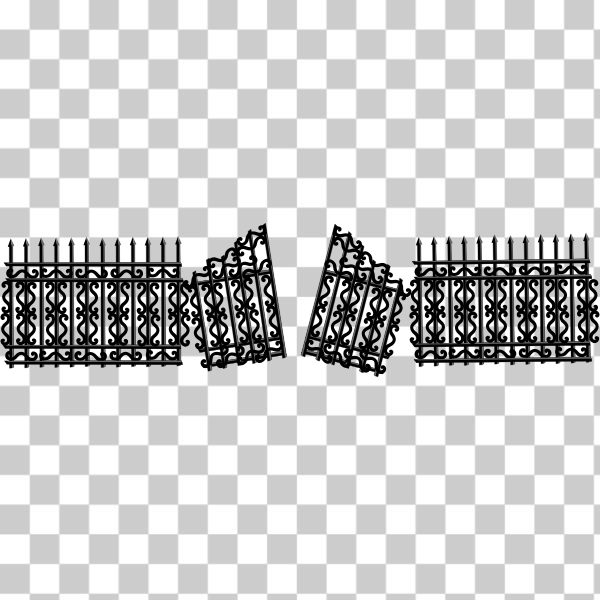 Free: SVG Broken gate - nohat.cc