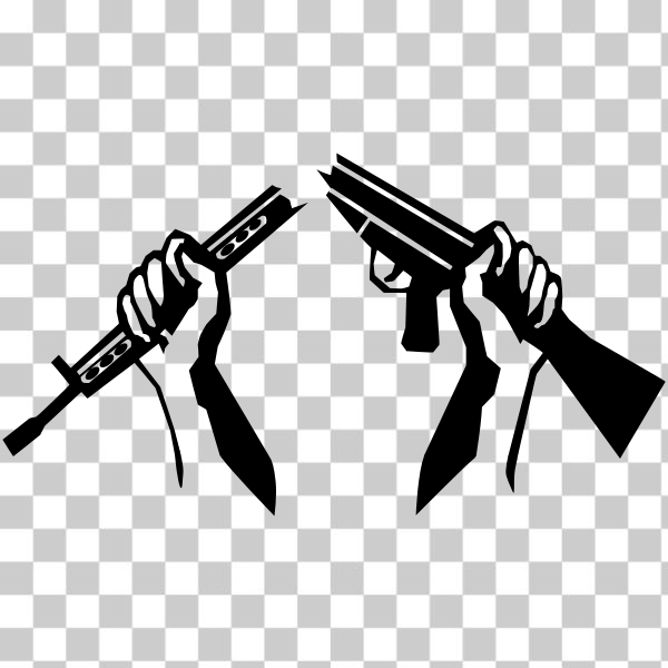 Free: SVG Broken rifle vector graphics - nohat.cc