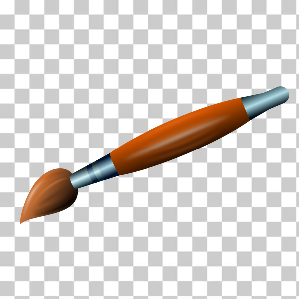 Free: SVG Brown paintbrush vector clip art - nohat.cc
