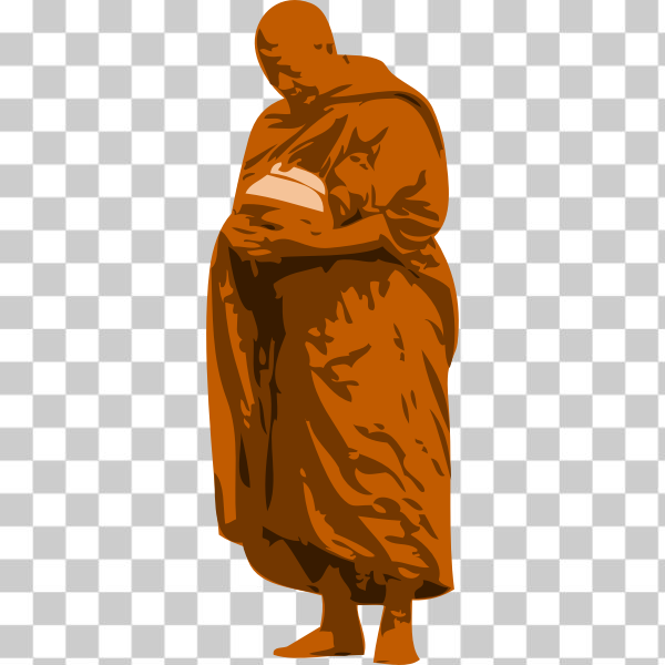 Free: SVG Buddhist monk - nohat.cc