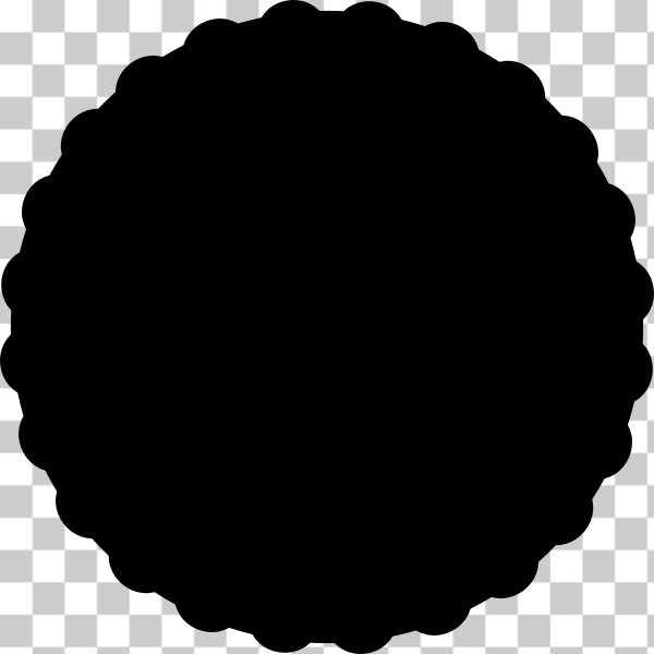 Free: SVG Bumpy black circle vector illustration - nohat.cc