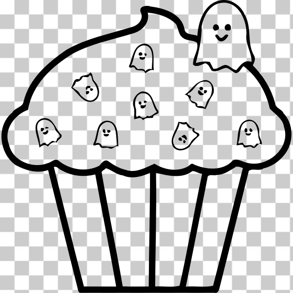 Free: SVG Cake with ghosts - nohat.cc