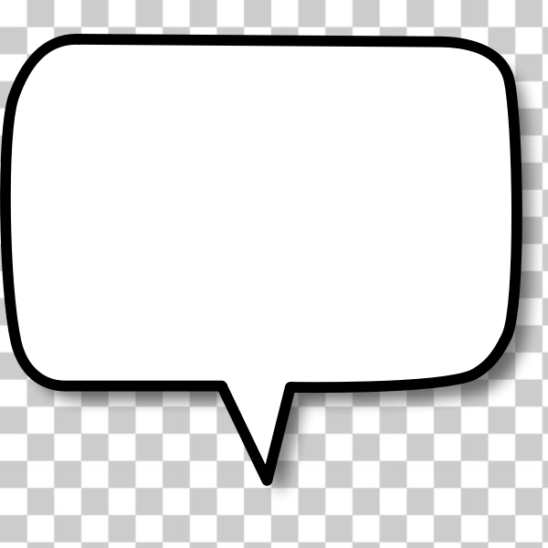 Free: SVG Callout with rounded corners center vector image - nohat.cc