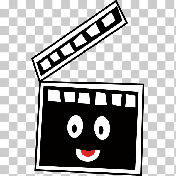 Free: SVG Cartoon clapper - nohat.cc