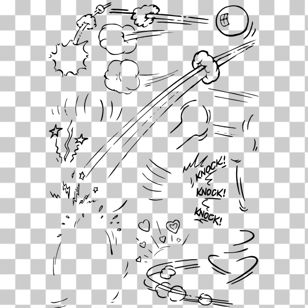 Free: SVG Cartoon movement effects - nohat.cc