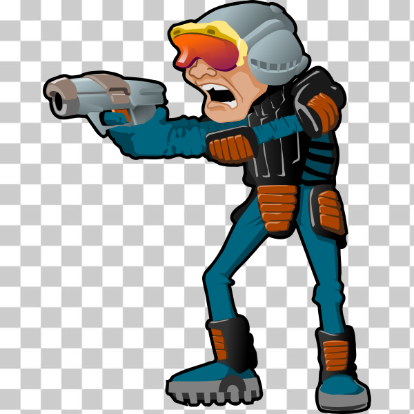 Free: SVG Cartoon police officer vector image - nohat.cc