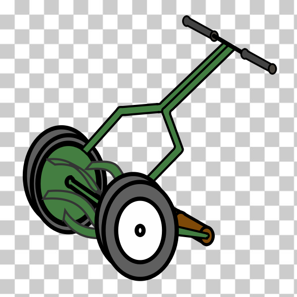 Free: SVG Cartoon Push Reel Lawn Mower - nohat.cc