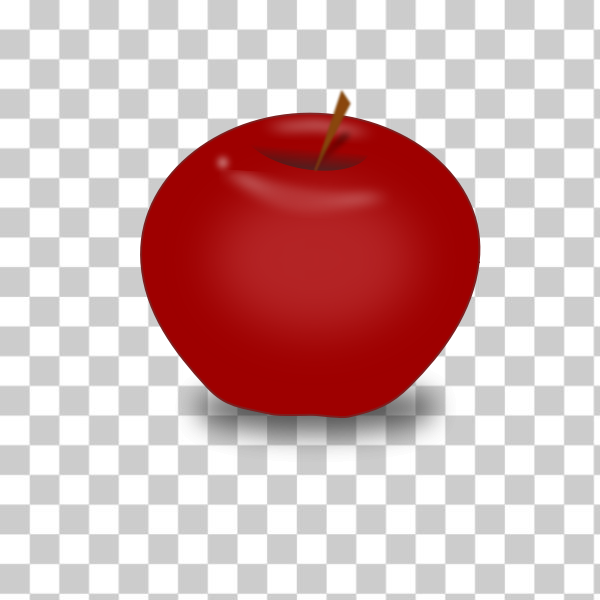 Free: SVG Cartoon red apple vector image - nohat.cc