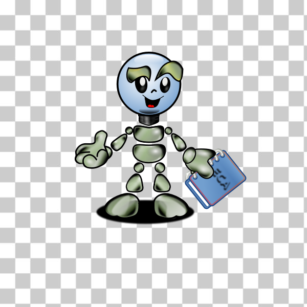 Free: SVG Cartoon robot figure - nohat.cc