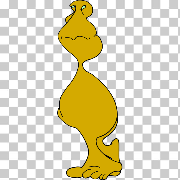 Free: SVG Cartoon yellow figure - nohat.cc