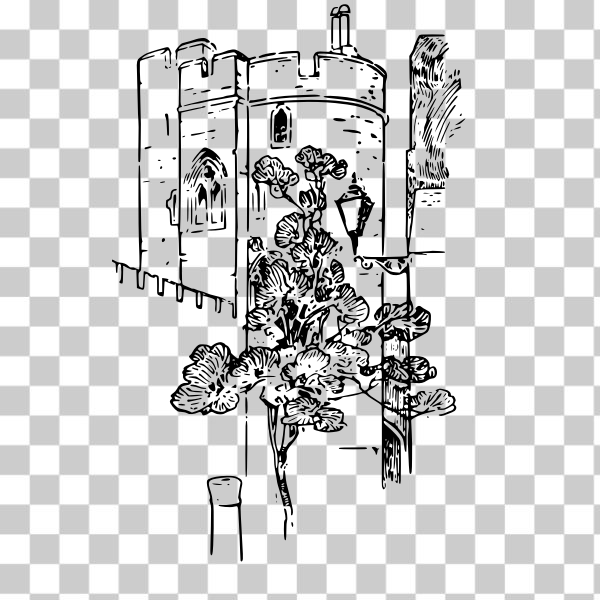 Free: SVG Castle tower vector image - nohat.cc