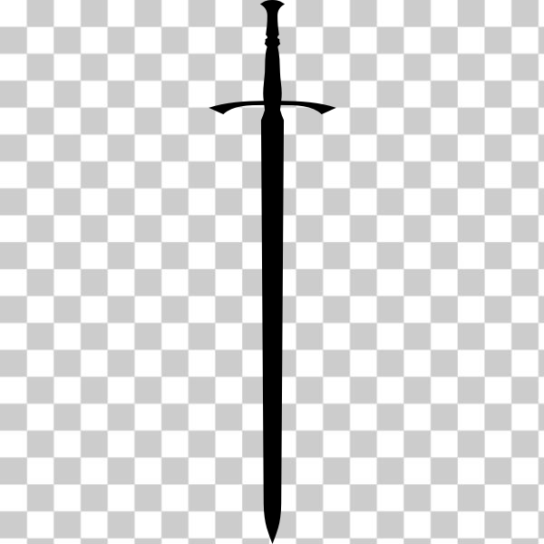 Free: SVG Celtic sword silhouette vector image - nohat.cc