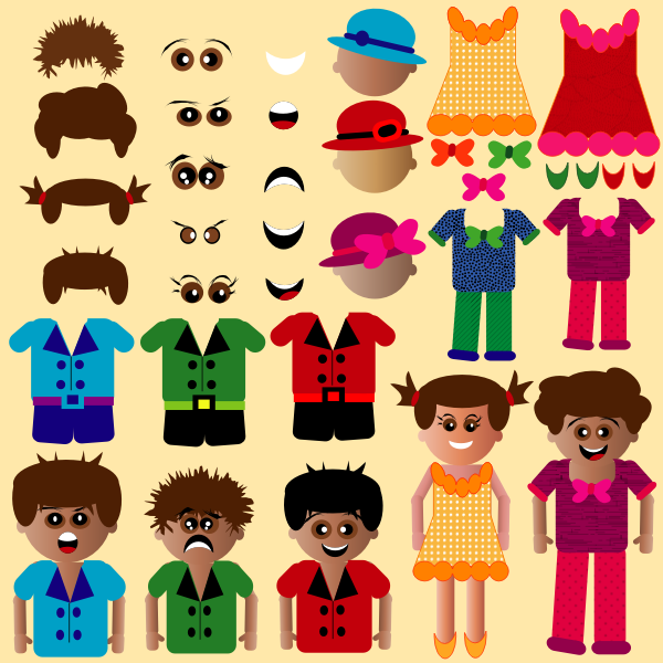 Free: SVG Characters with parts - nohat.cc
