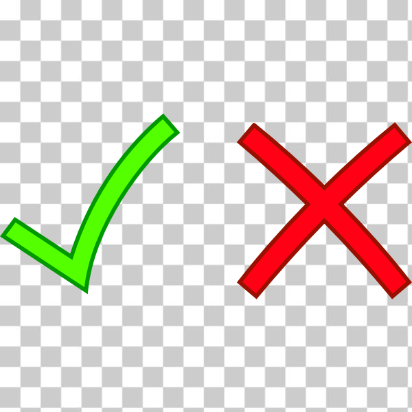 Free: SVG check and cross marks - nohat.cc