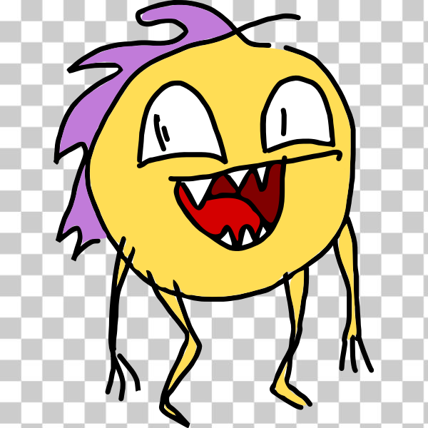 Free: SVG Cheerful cartoon character Nibbler - nohat.cc