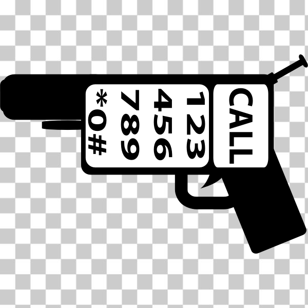 Free: SVG Child toy gun phone vector graphics - nohat.cc
