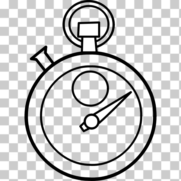Free: SVG Chronometer line vector drawing - nohat.cc