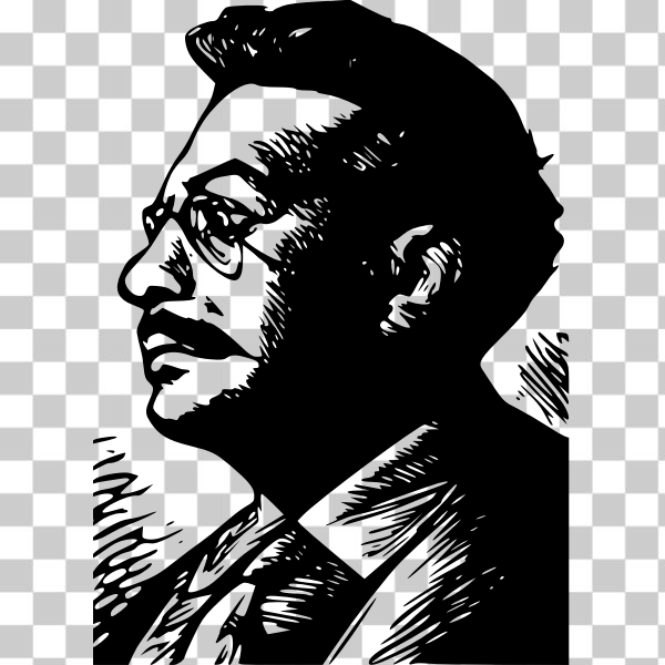 Free: SVG Cipriano Ricardo Flores Magn portrait vector clip art - nohat.cc