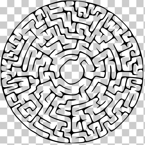Free: SVG Circular maze puzzle - nohat.cc