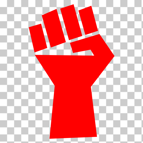 Free: SVG Clenched fist vector image - nohat.cc